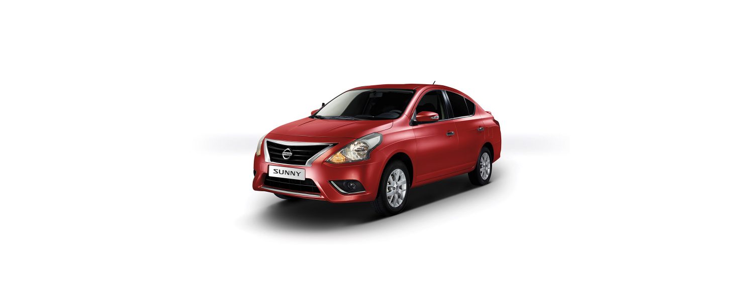 red nissan sunny